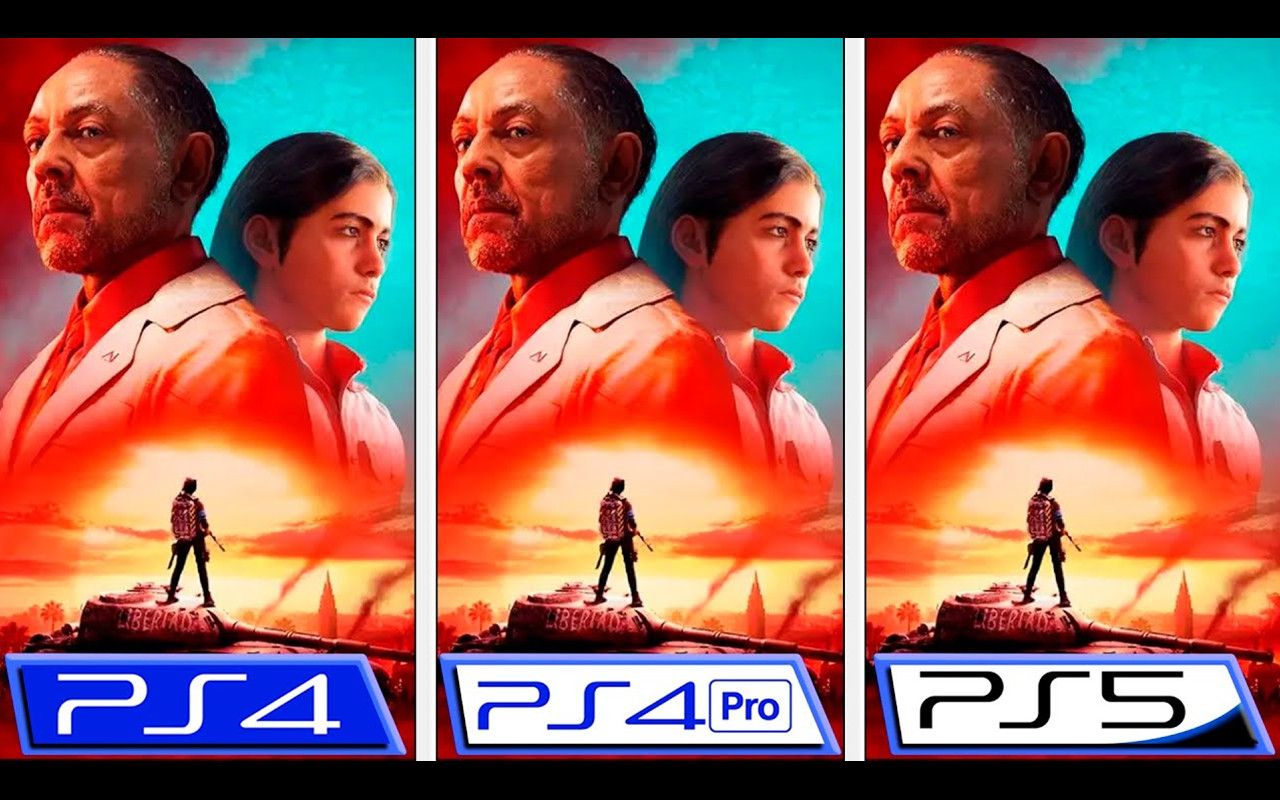 【4K60帧】孤岛惊魂6 | PS4 - PS4 Pro - PS5 | 画质与帧数详细对比