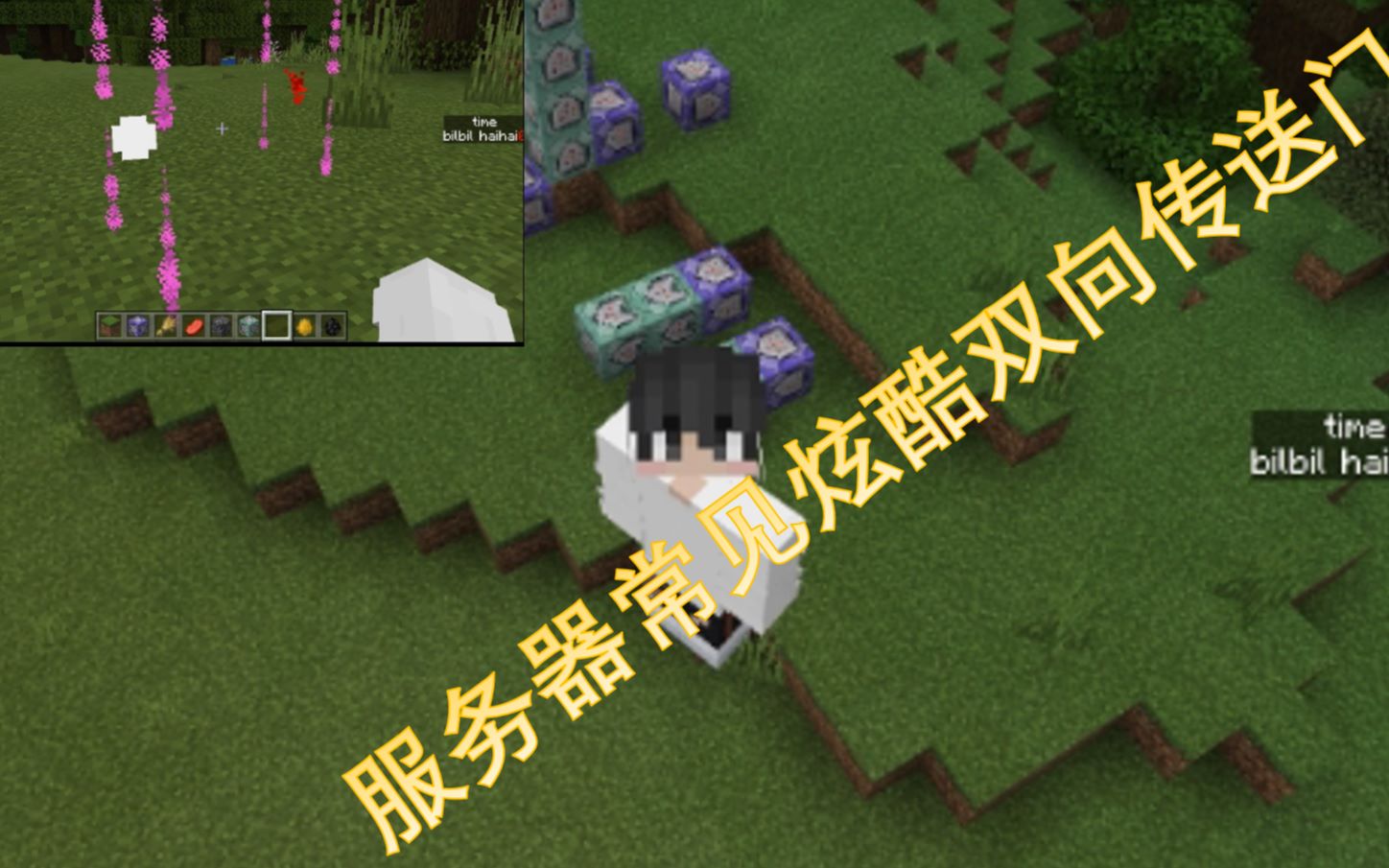 你还在用tp?【服务器必备炫酷双向传送门】炫酷,实用