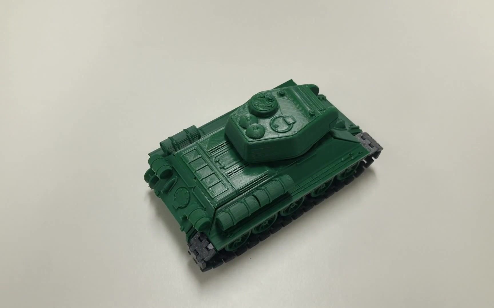 军人迷自制3D打印拼装坦克玩具,拼装才是男人的浪漫!
