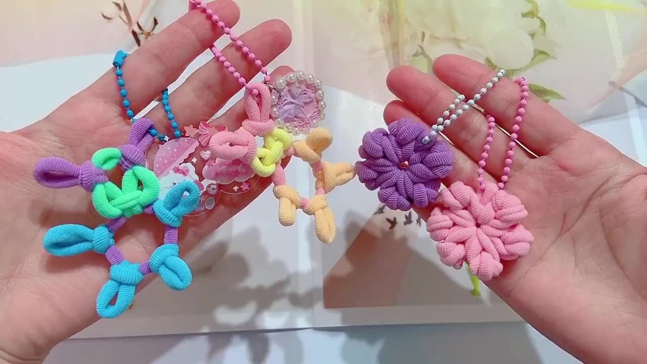 4种方法用小皮筋编手链