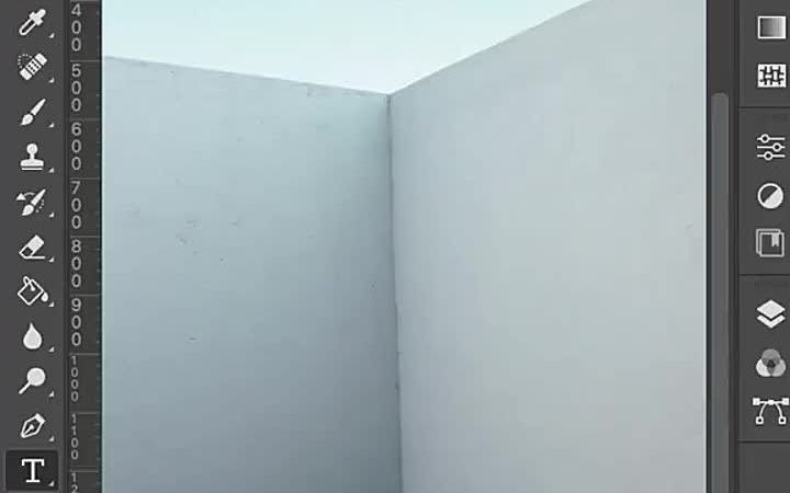 【PS案例课程】PS怎么制作墙体文字效果 ps字体可不可以设置透明