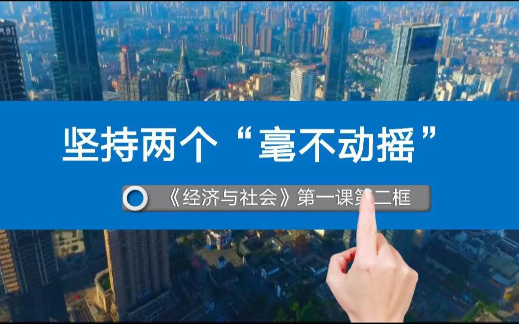 必修2 第一课第二框 坚持“两个毫不动摇”mp4