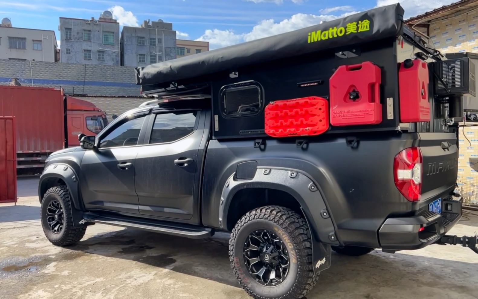 这台皮卡上装背驮房箱后太帅了#美途iMatto房车 #皮卡背驼房车 #皮卡...
