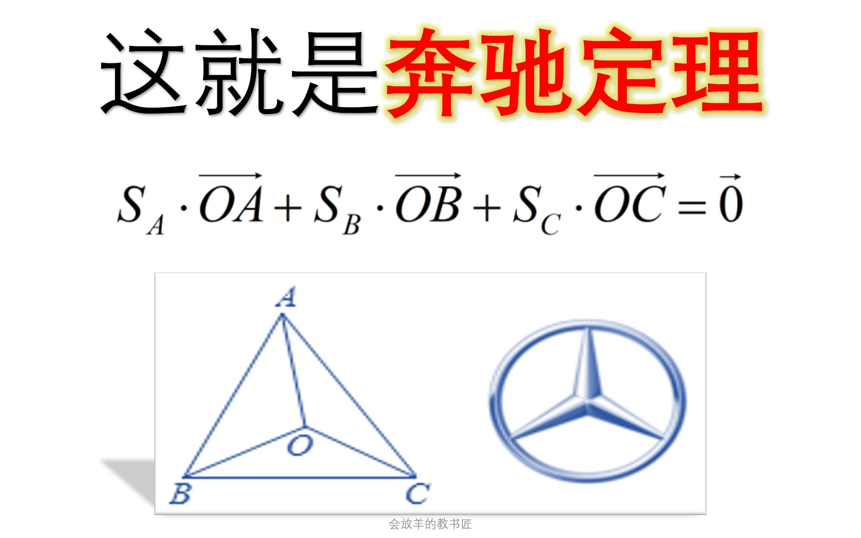 奔驰定理原来是这样啊![高中数学]