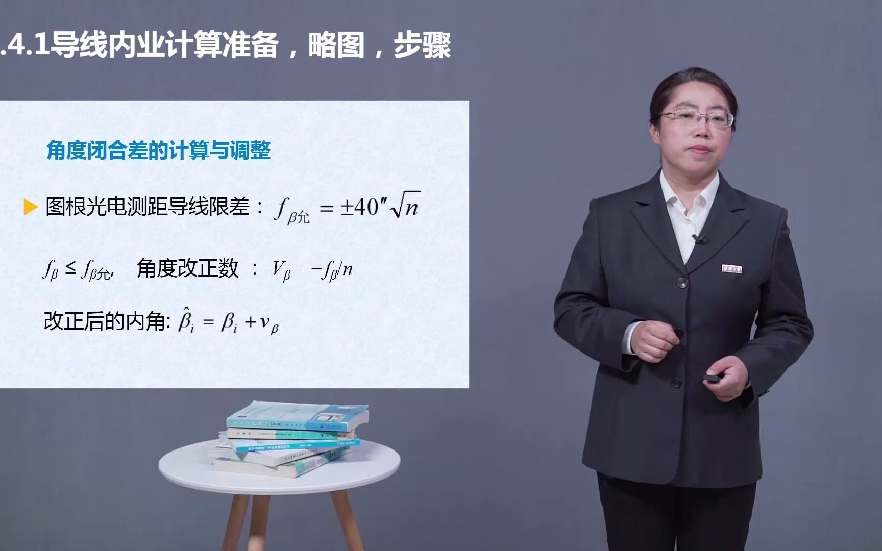 6.4.1 导线内业计算准备,略图,步骤