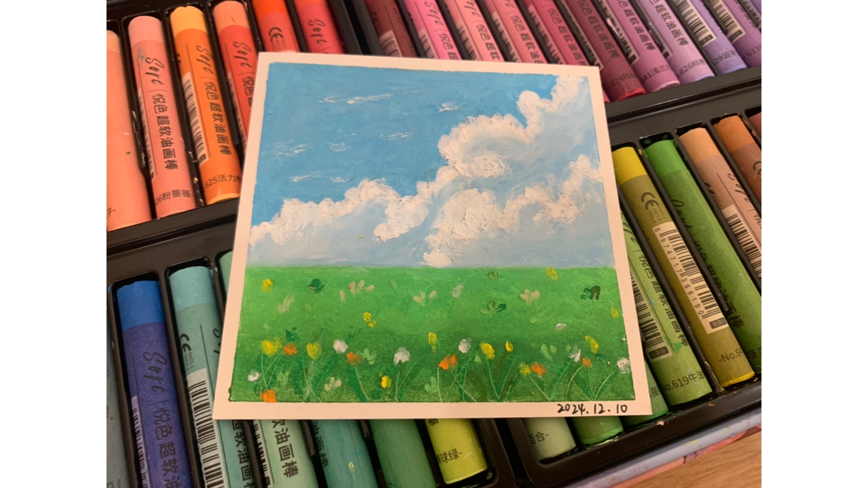 油画棒|青青草地