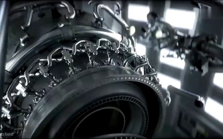 飞机航空发动机工作原理三维仿真动画