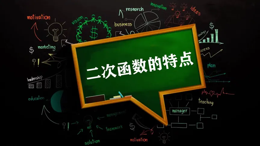 数学微课,函数知识点专题,二次函数的特征