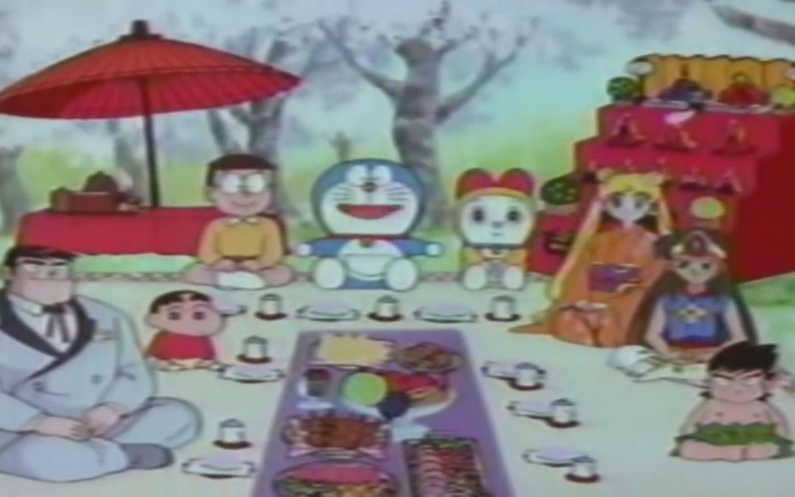 【前所未有的全明星演出(片头)】哆啦A梦+野原新之助+月野兔(等)【独...