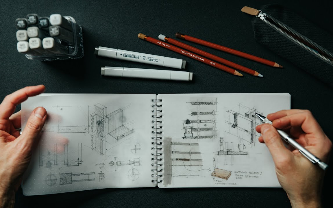 快来学习一下国外大神如何使用手绘来进行建筑细部设计的!