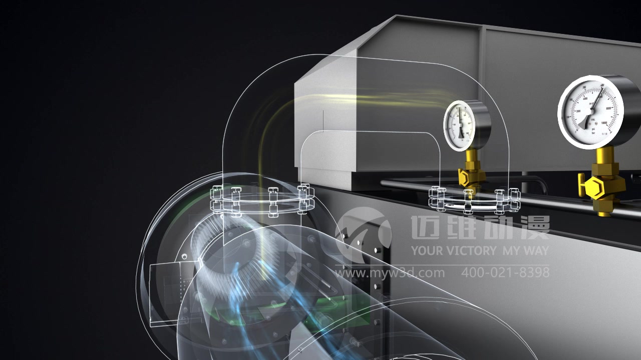 蒸汽锅炉三维动画-超低氮冷凝蒸汽锅炉三维动画-工业锅炉3D动画-...