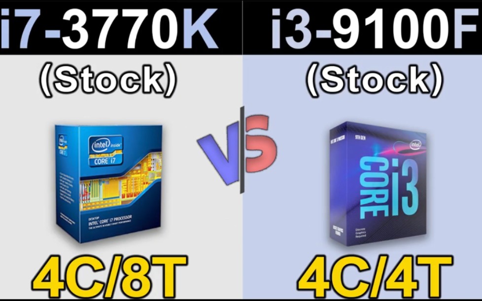 I7 3770K VS I3 9100F 1080P/1440P 三代I7打9代I3 结局会如何呢
