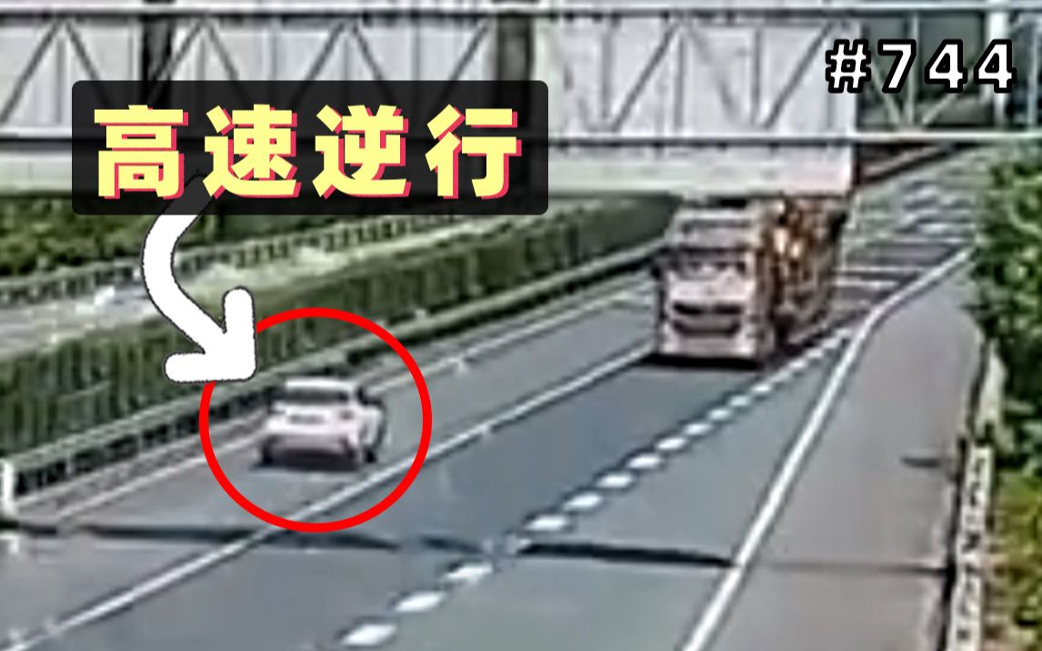 白车高速调头,疯狂逆行!司机:导航说这样更快!【744期】