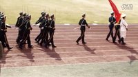 2013年郑州大学校运会入场式之国旗护卫队及彩旗队入场