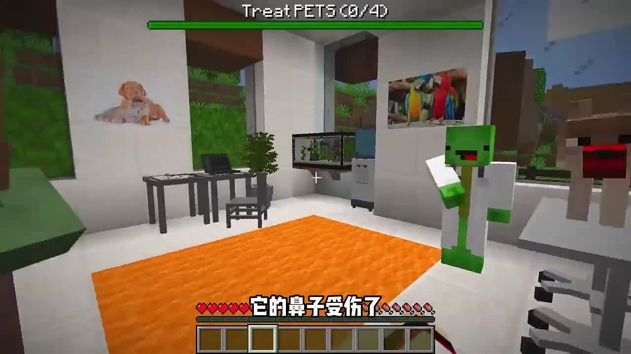 我的世界:宠物医院开业,又是忙忙碌碌的一天动画中国版龙与群山