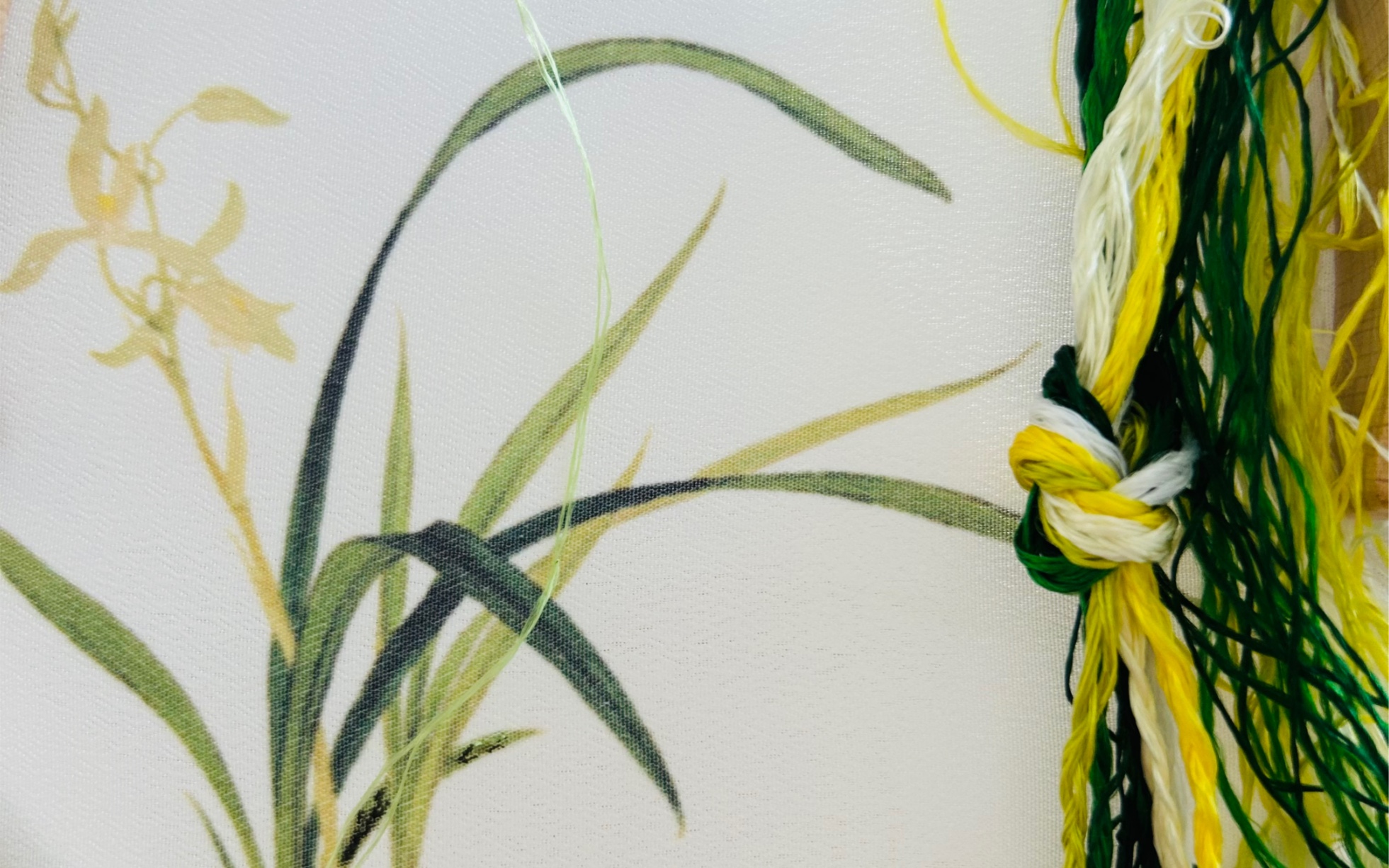 开新图啦～苏绣入门图案兰花