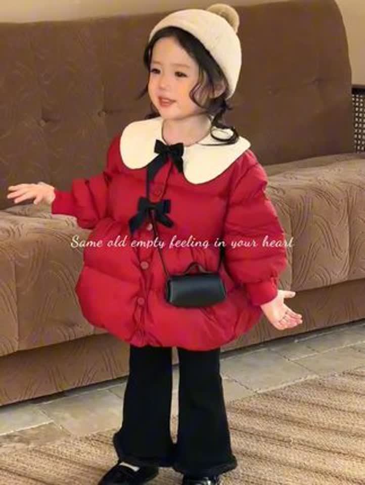 自带贵气的小香风羽绒服来咯~#童装羽绒服 #生女儿就是用来打扮的 #...