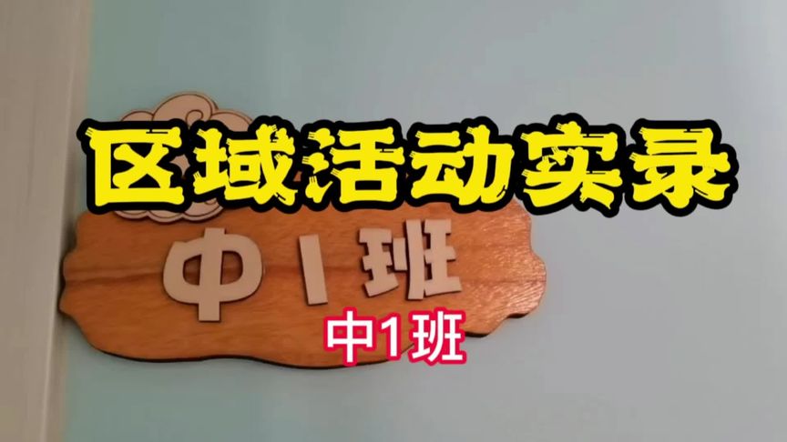 #中班区域活动实录【第1期】