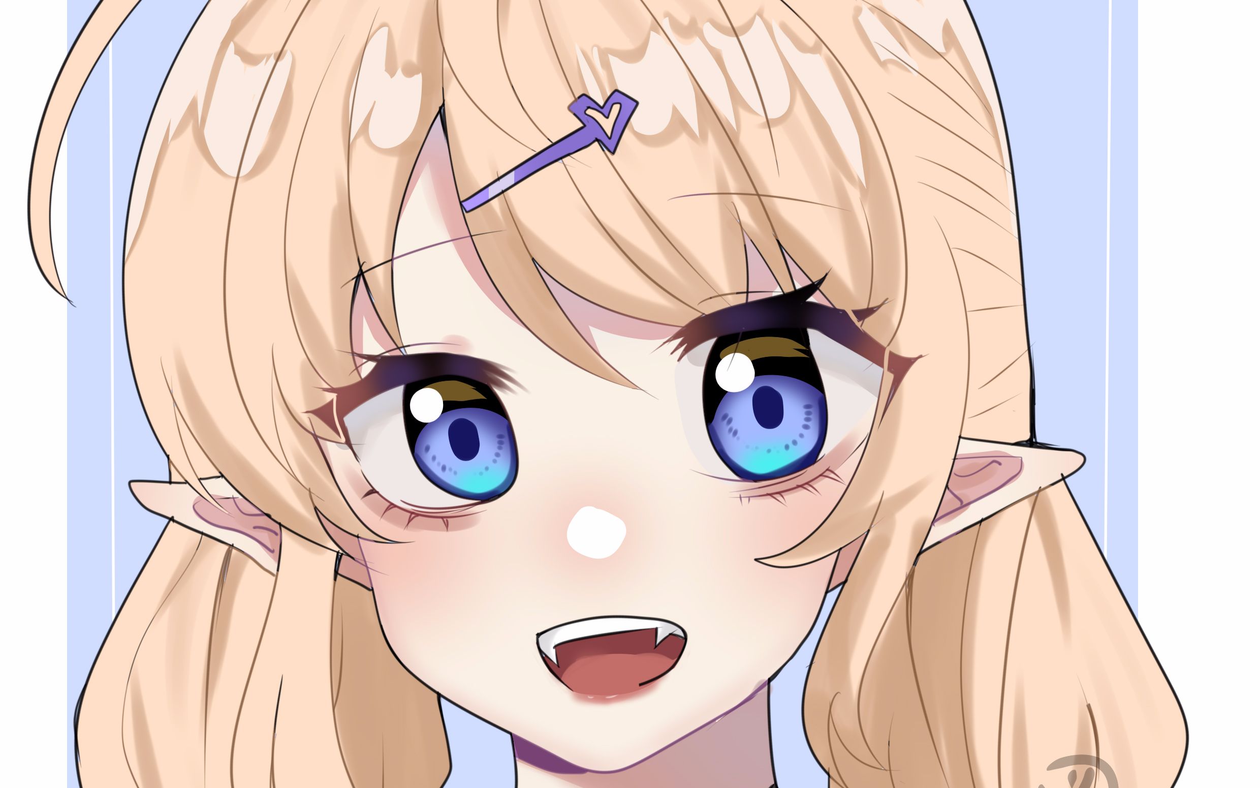 【sai2绘画】来画一个简单大头吧