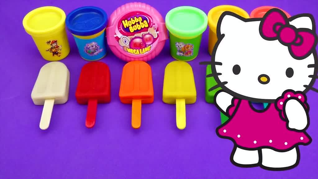 彩色的雪糕,宝宝学习1到10的数字英语,颜色早教儿歌