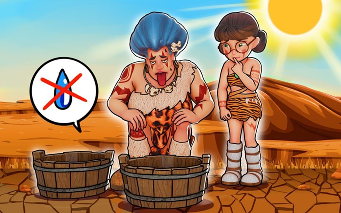 【搞笑动漫】常年干旱,部落人如何设法解决?笑翻了!