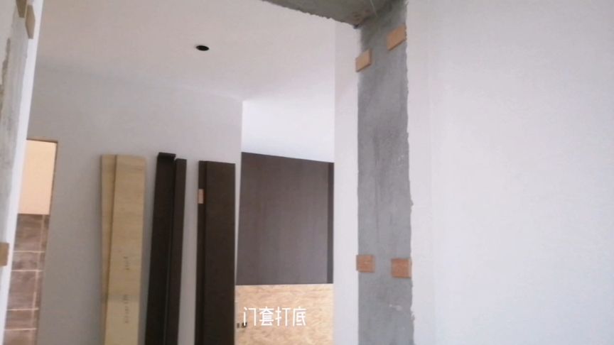 原木门安装:③挂门的步骤及门眉板的标准制作老木匠现场演示