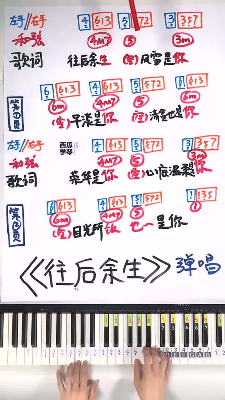 教大家看和弦谱就能钢琴