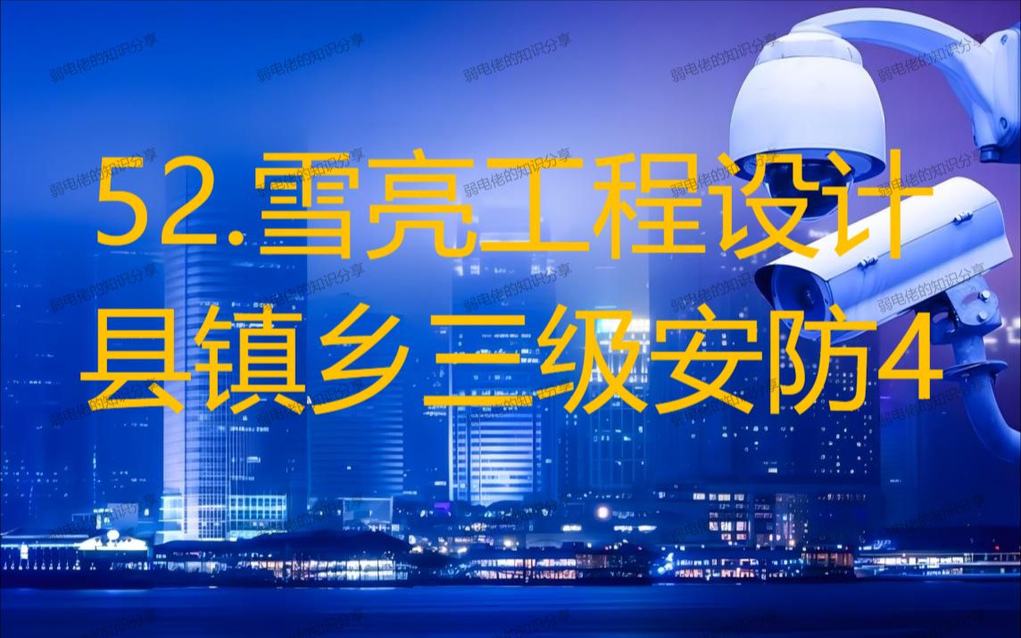 52.雪亮工程4(县镇乡三级智能安防系统设计)