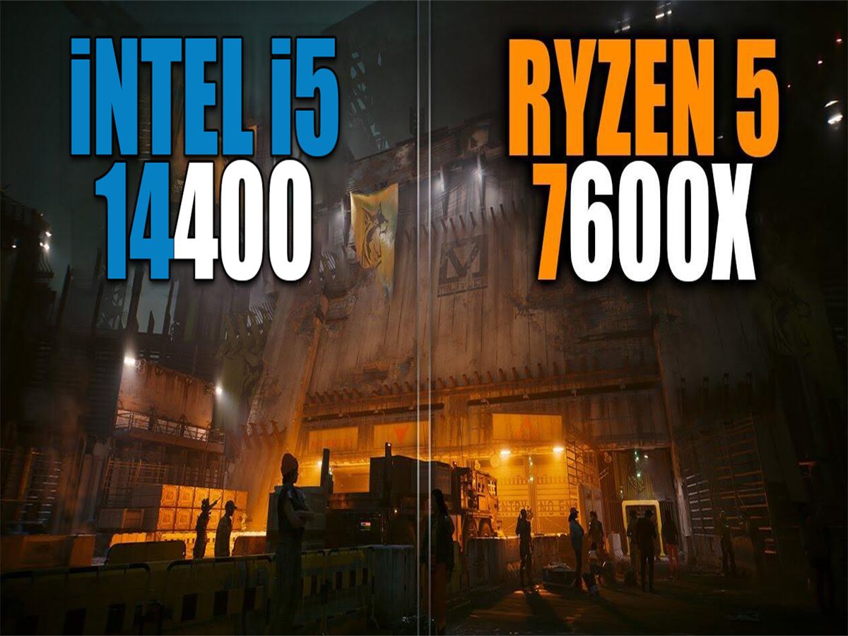 5-13400 vs i5-14400 vs R5 7600X CPU对比(1080P分辨率测试,显卡为...