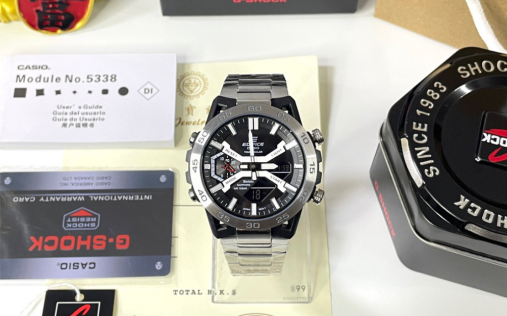 (沉浸式看表)只要三张多的卡西欧新款ECB2000系列,以跑车为灵感设,...