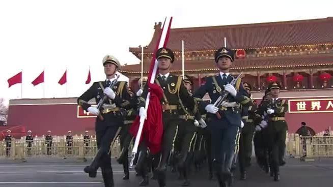 专业第二波!#英姿飒爽 我们的沉浸式云升旗仪式!