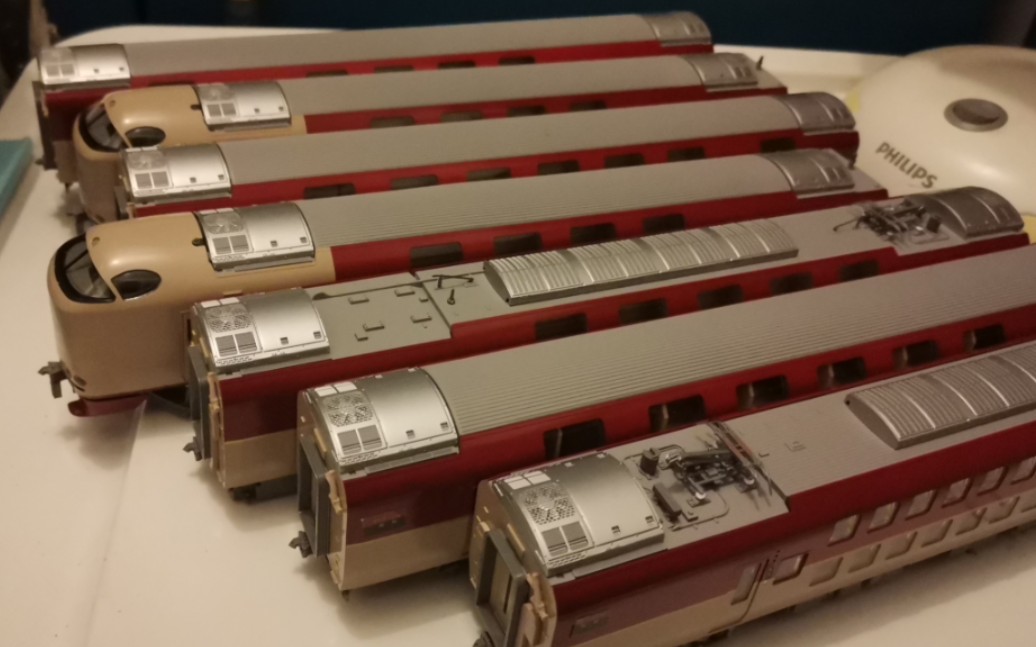 HO比例火车模型之JR东日本 日本铁道285系tomix sunrise express出云...