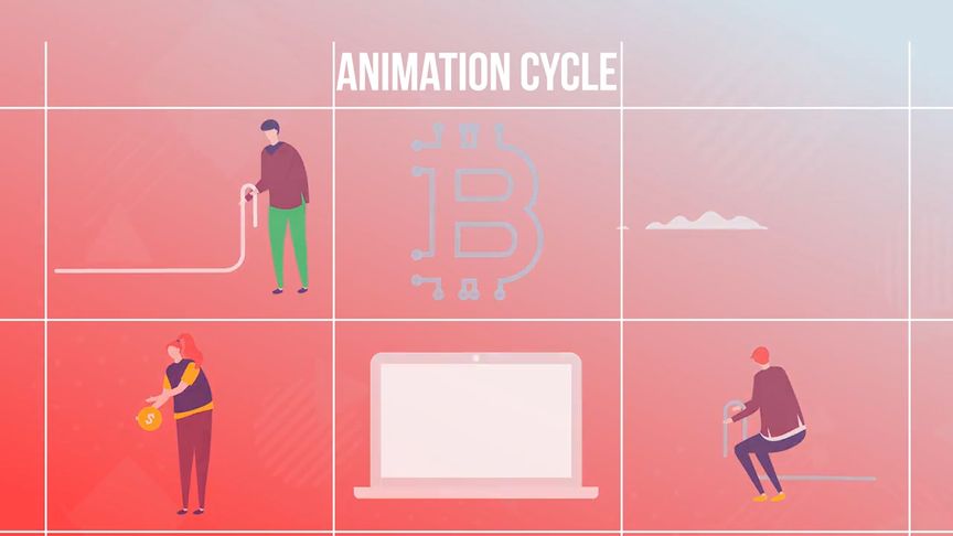 12198 19个扁平化概念场景MG动画|宣传片|婚礼视频|标志|幻灯片