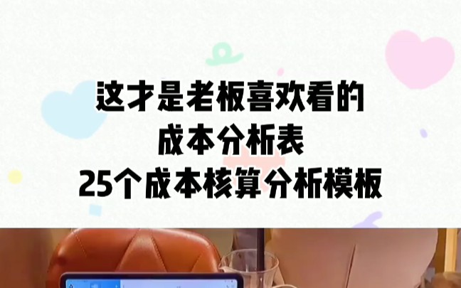 这才是老板喜欢看的成本分析表,25个成本核算分析模板