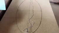 木工师傅的划线绝招,用一根线画出椭圆,形状却非常标准!