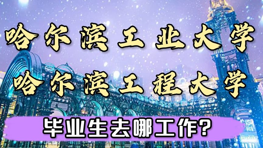 黑龙江1:哈尔滨工业大学,哈尔滨工程大学毕业生去哪?升学容易吗