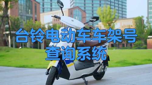 一键查询!台铃电动车真伪与车龄,车架号隐藏的秘密全知道