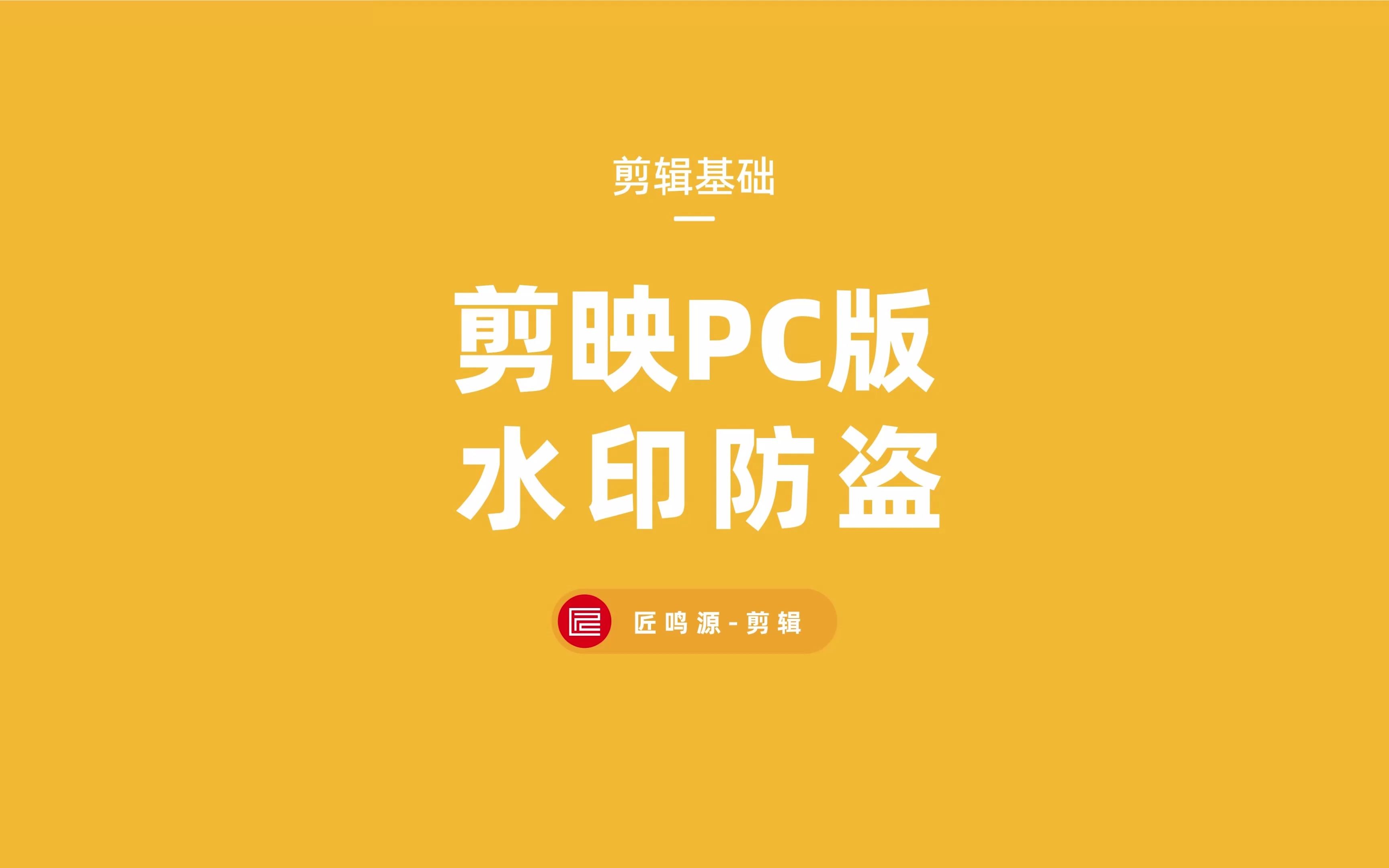 30秒教会你如何使用剪映制作水印防盗效果!