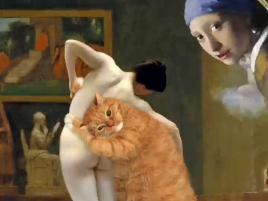 [名画鉴赏]当小猫闯进油画里
