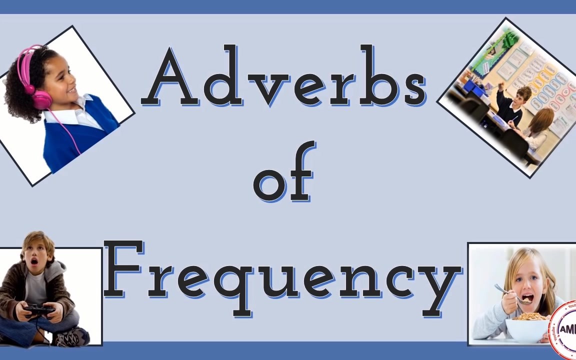【Grammar】语法点:频率副词 适合课堂PowerPoint讲解 Adverbs of ...