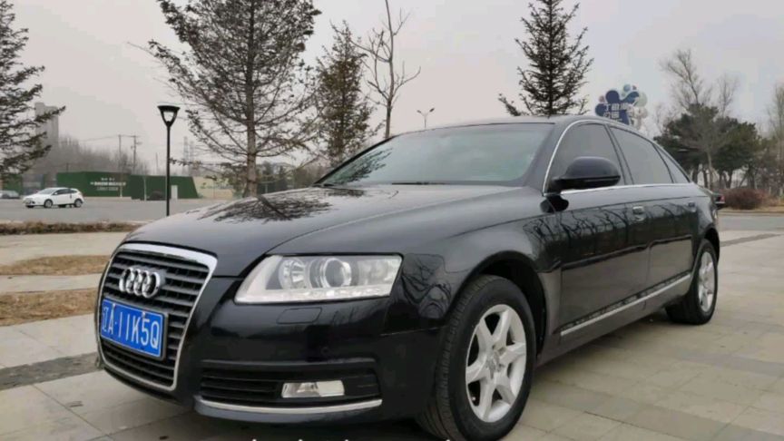 新到10年奥迪A6L2.0T高配 自动大灯 换挡拨片 电动座椅