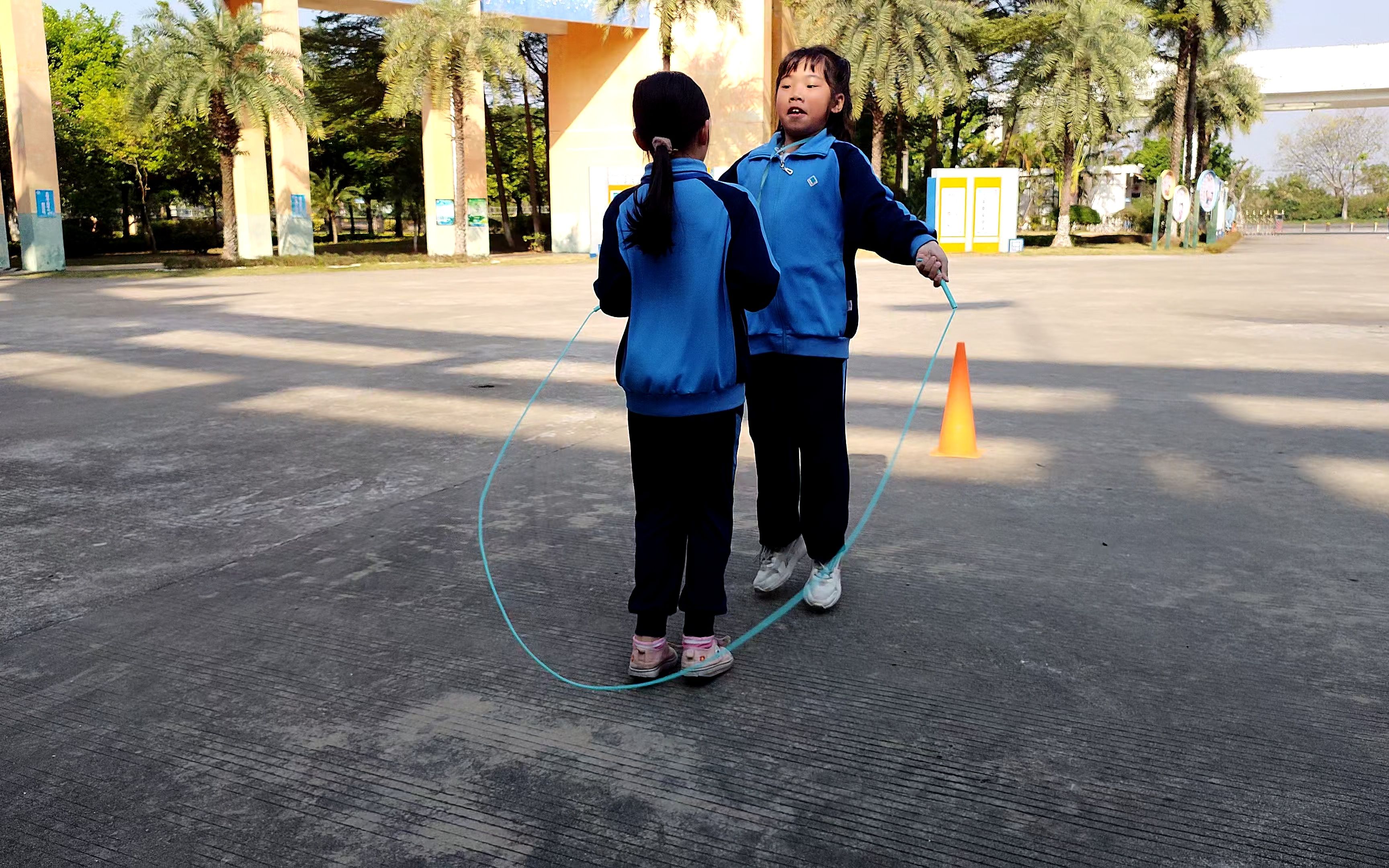 二(1)班校园会女生跳绳②4K60帧