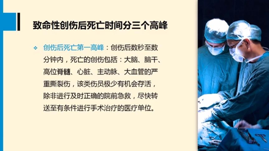 危急重症抢救流程18:急性致命性创伤的抢救流程