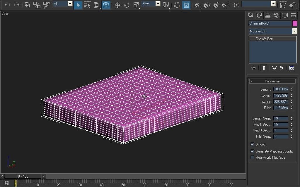 3dmax建模教程003床被单枕头模型制作第一节