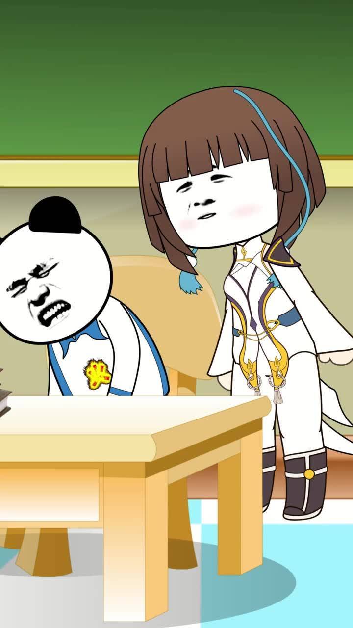 动画,搞笑:不同学生的睡觉!