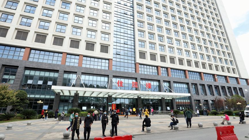 重返武汉协和医院西院 疫情后积极复工复产 一千张病床100%收治率