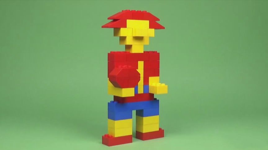 积木模型DIY,一个小男孩模型的拼装方法!