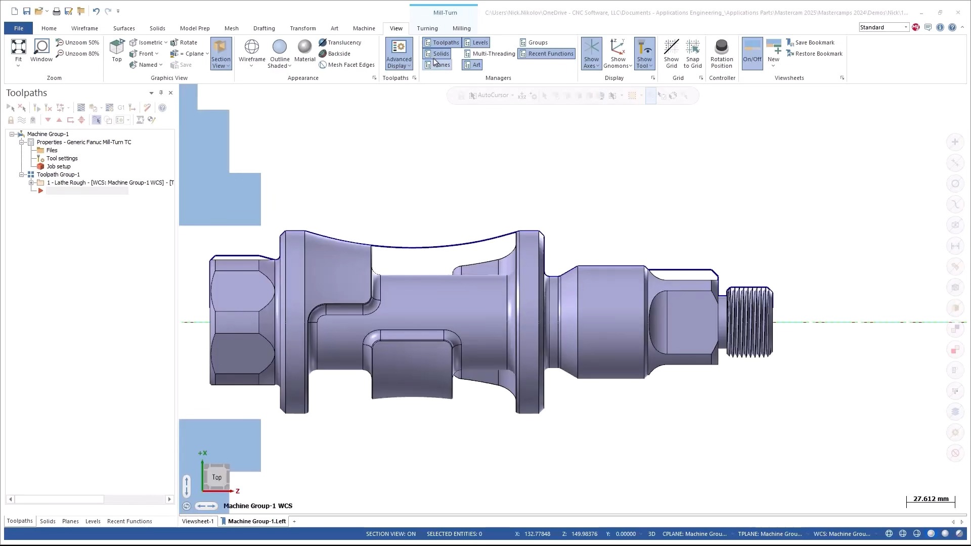 B轴轮廓车削丨Mastercam 2025新功能