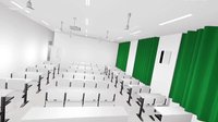 (CATIA&3DSMAX&AE)上海理工大学一教116教室模型