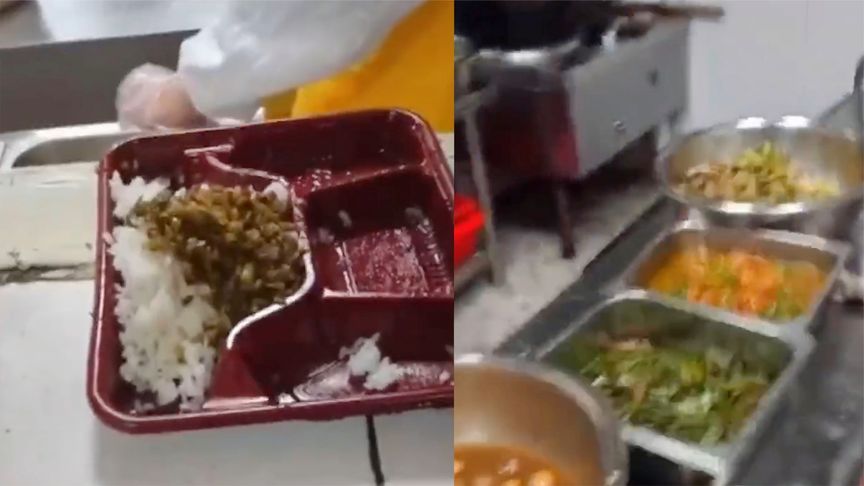 武汉黄陂一学校食堂藏起热菜,学生二次加菜只给咸菜?校方回应